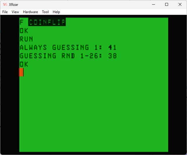 A BASIC coin flip… | Sub-Etha Software